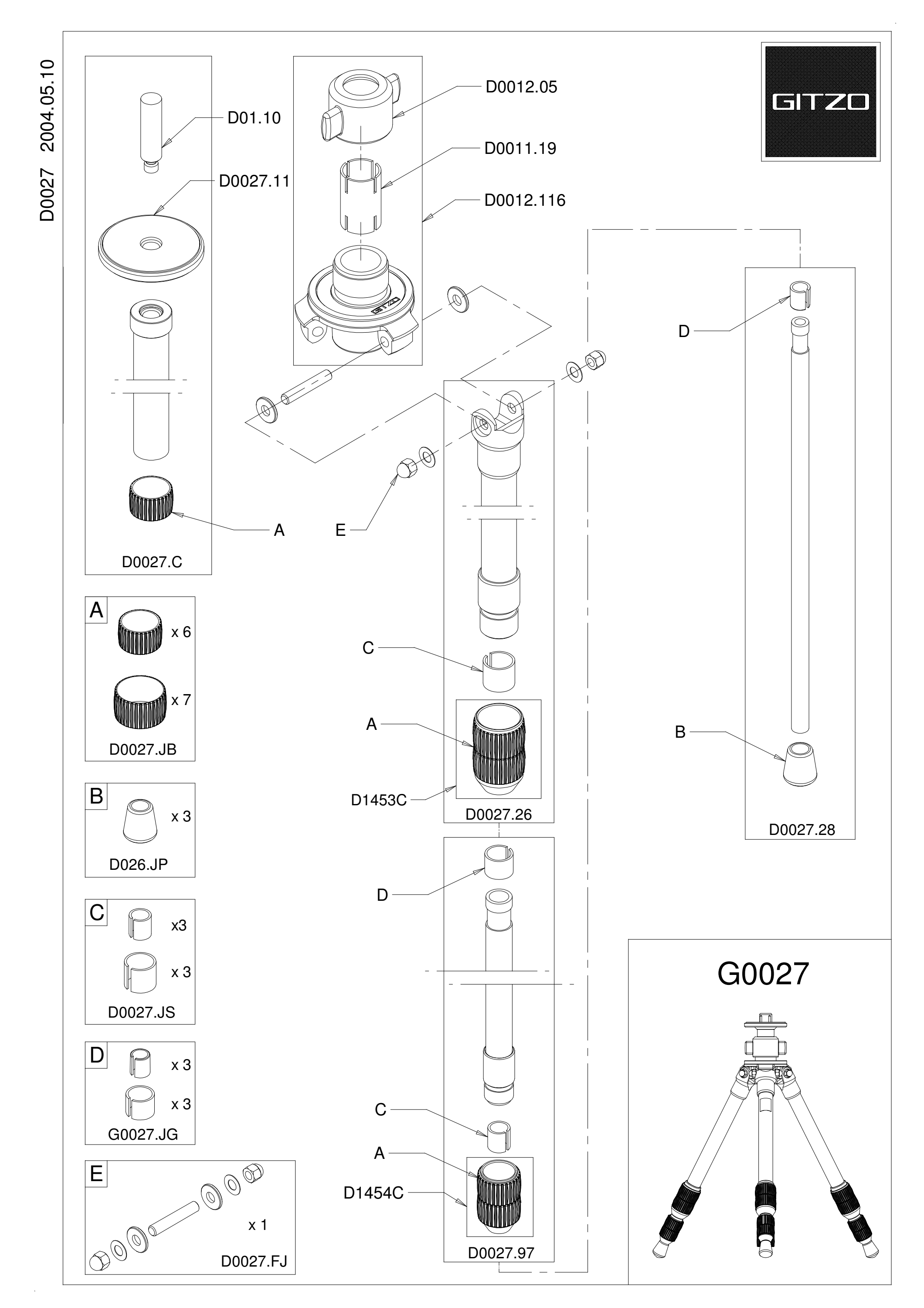 gitzo-g0027-table-tripod-spare-parts